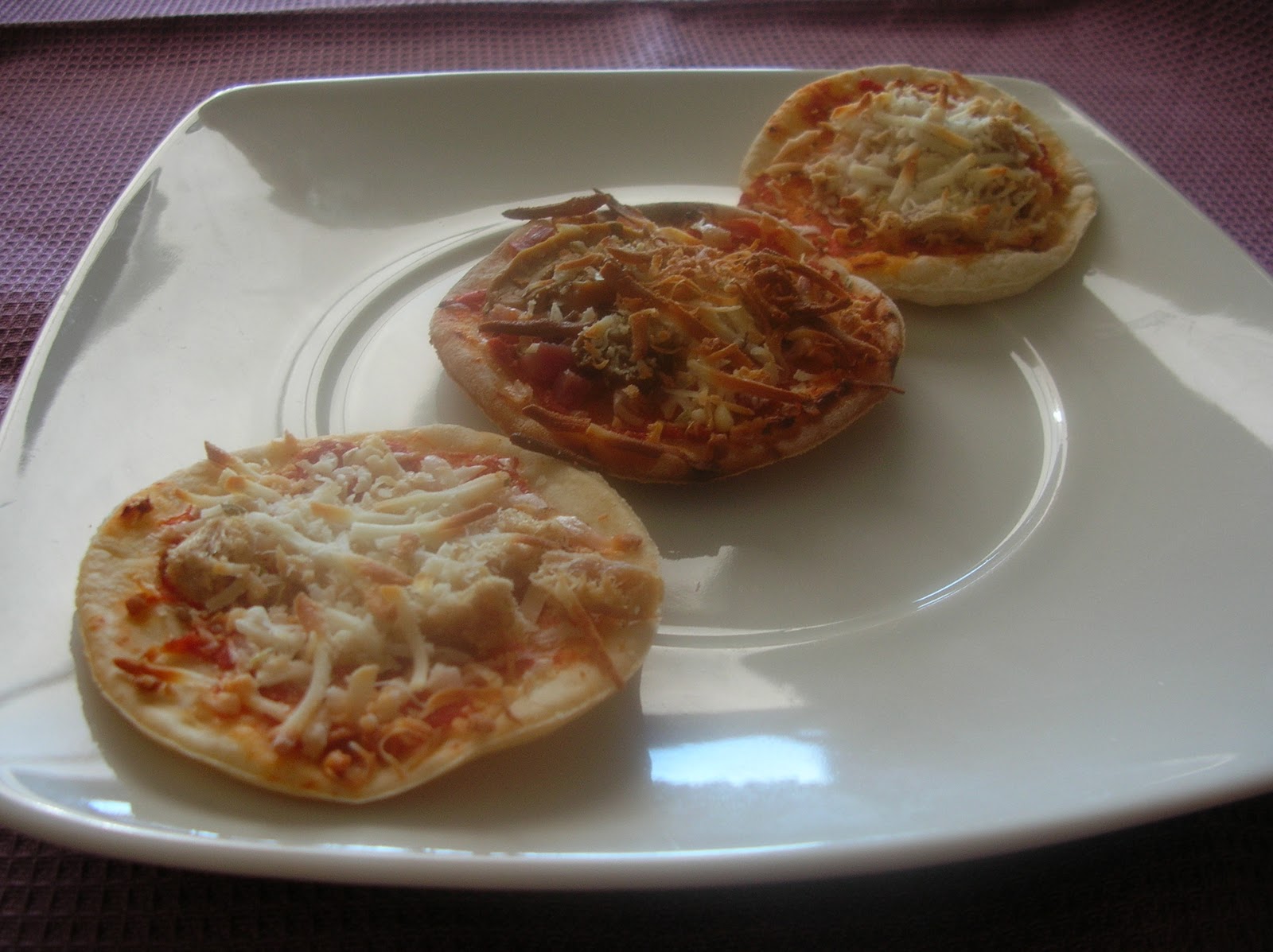 Mis Recetas, Menus y WW: Mini-pizzitas a 1,25pp