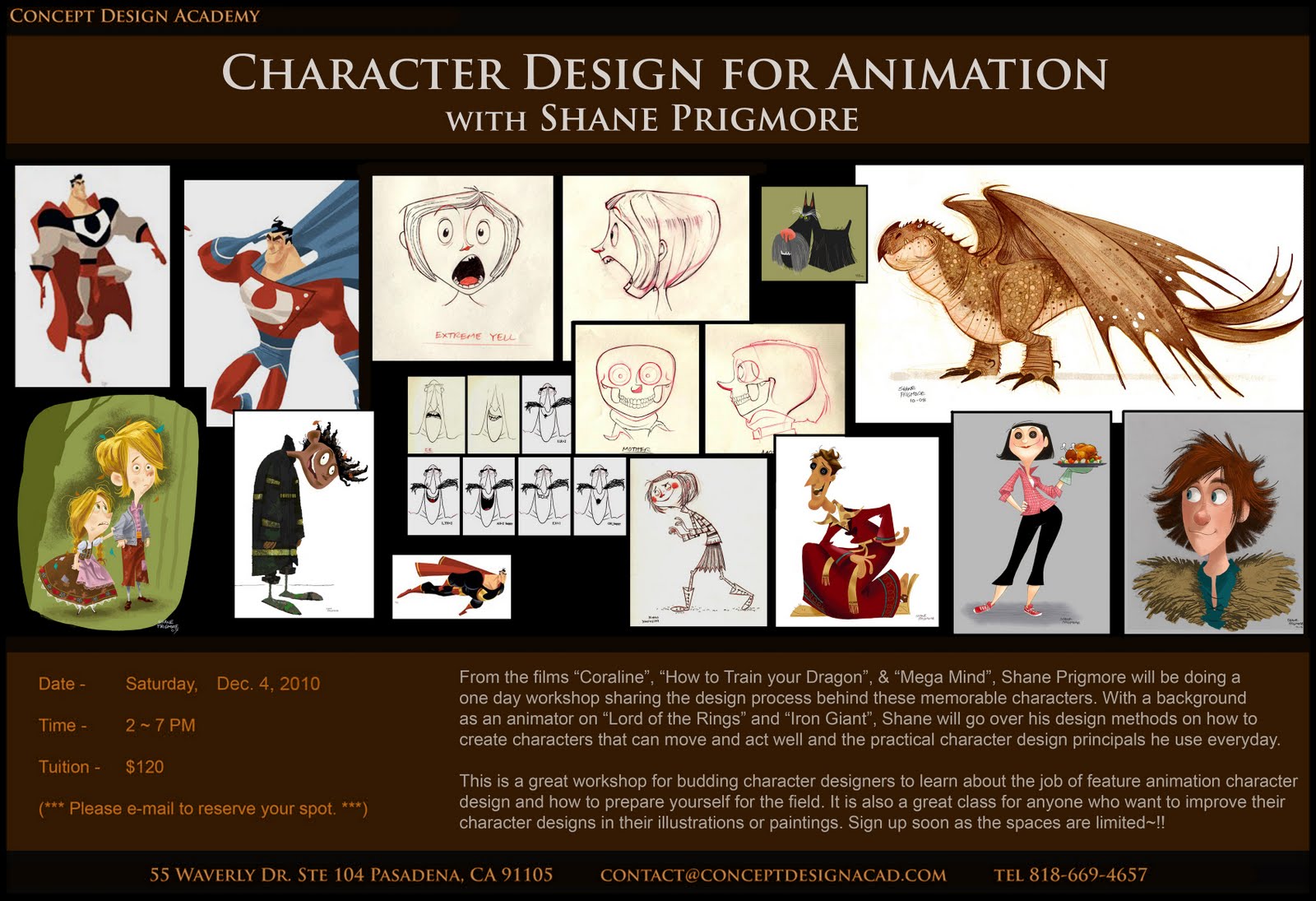 Concept Design Academy: "Character Design for Animation" with Shane ...