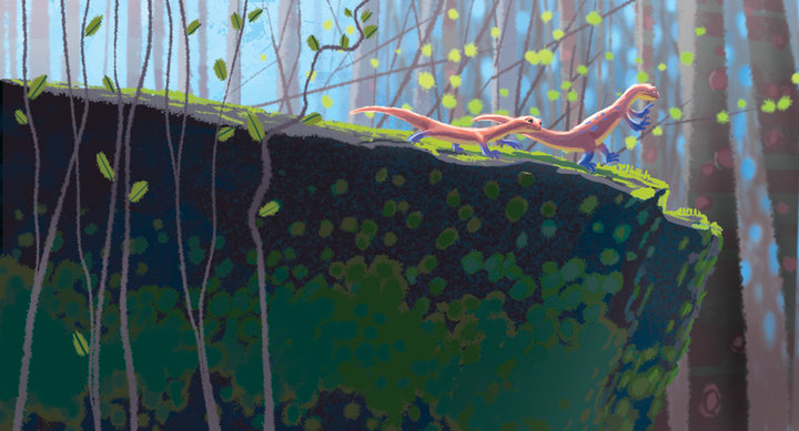 Animatorius Meinardas: Artwork from PIXAR "Newt"