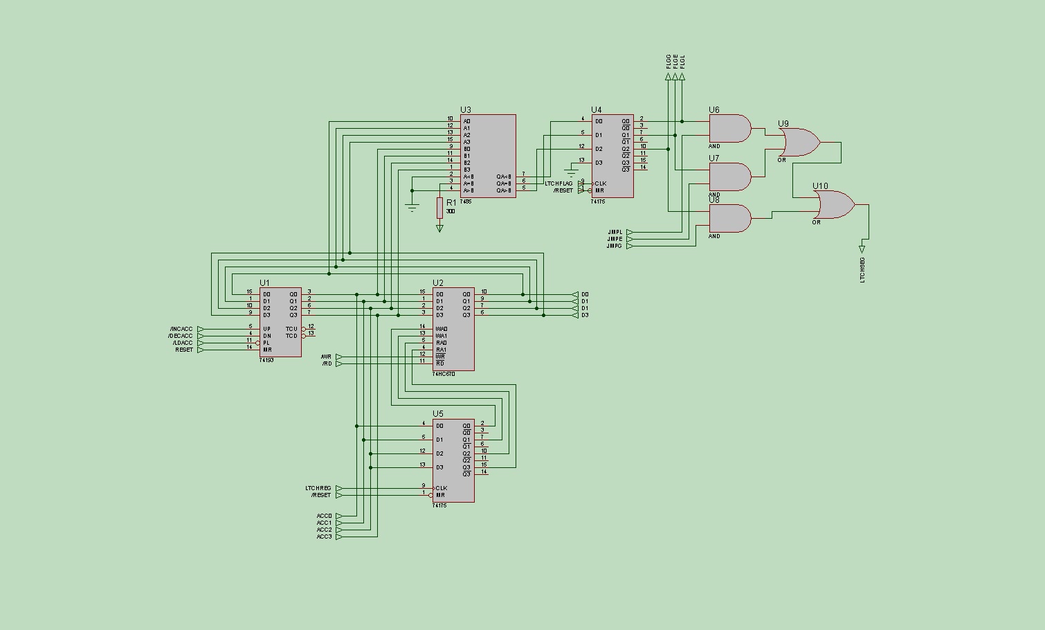 cpu de 4 bits: cpu de 4 bits-ALU