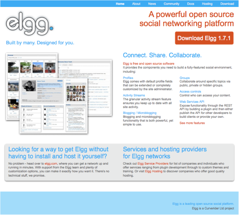 Education & eLearning 2.0: A Plataforma Elgg