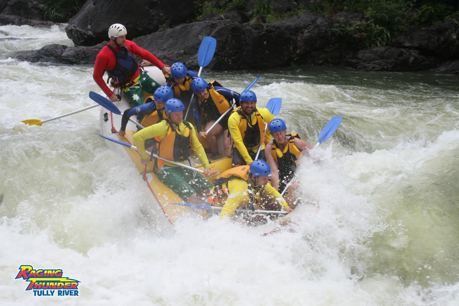 Nick and Tara in Australia: Tully River Rafting