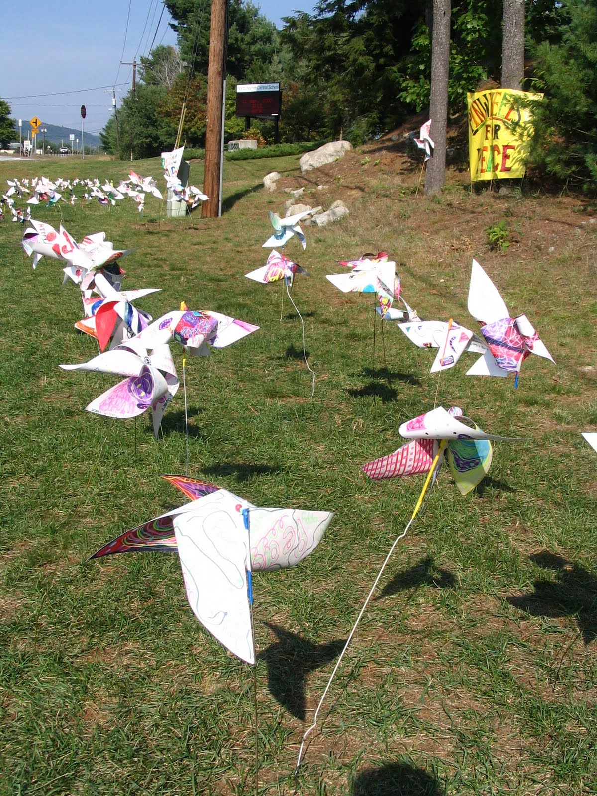 There's a Dragon in my Art Room: Celebrate PEACE with a pinwheel art ...