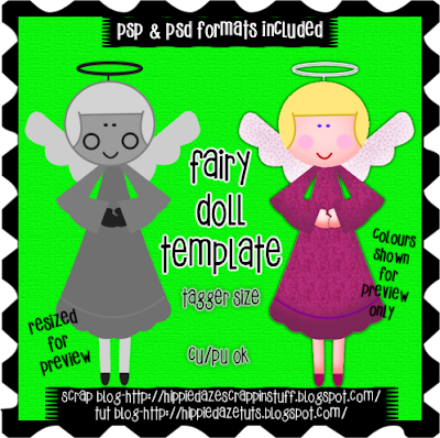 Hippiedaze Scrappin' Stuff: Fairy Doll Template