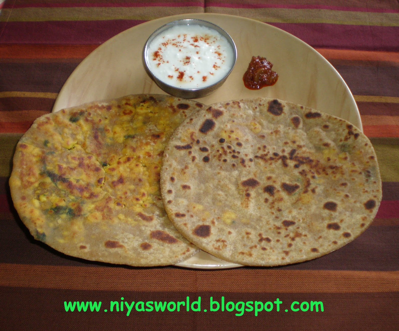 Niya's World: Paneer Paratha