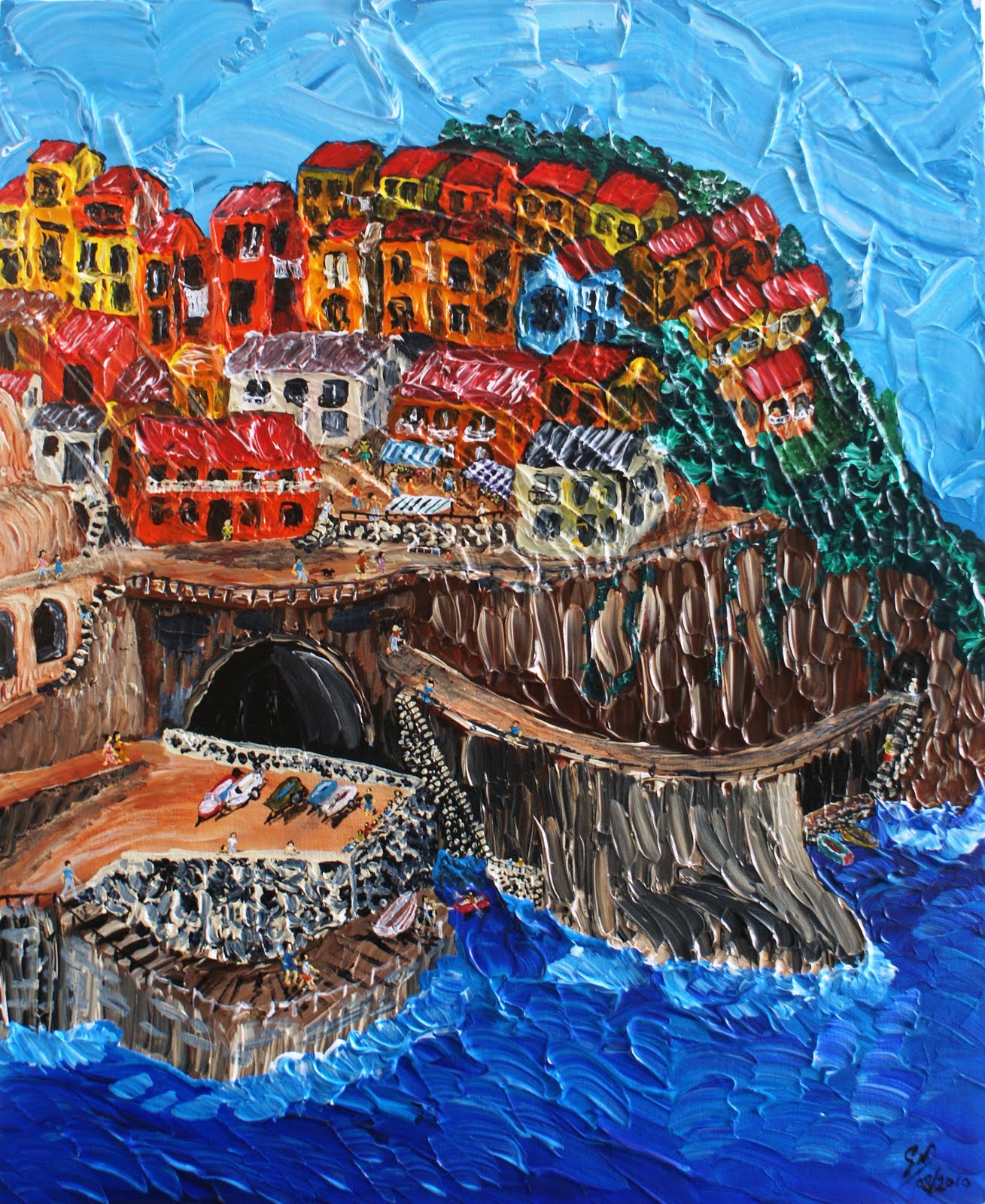 Art from a Matebele: Some new paintings, European Theme