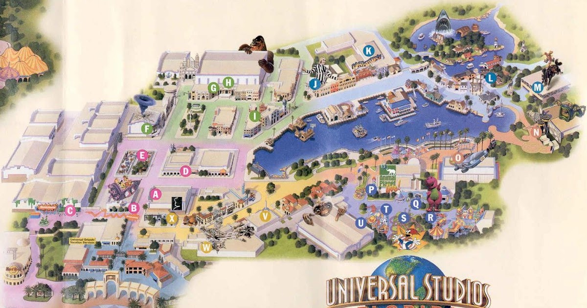News Report: Kong has Escaped!!!: Old Universal Studios Orlando Map