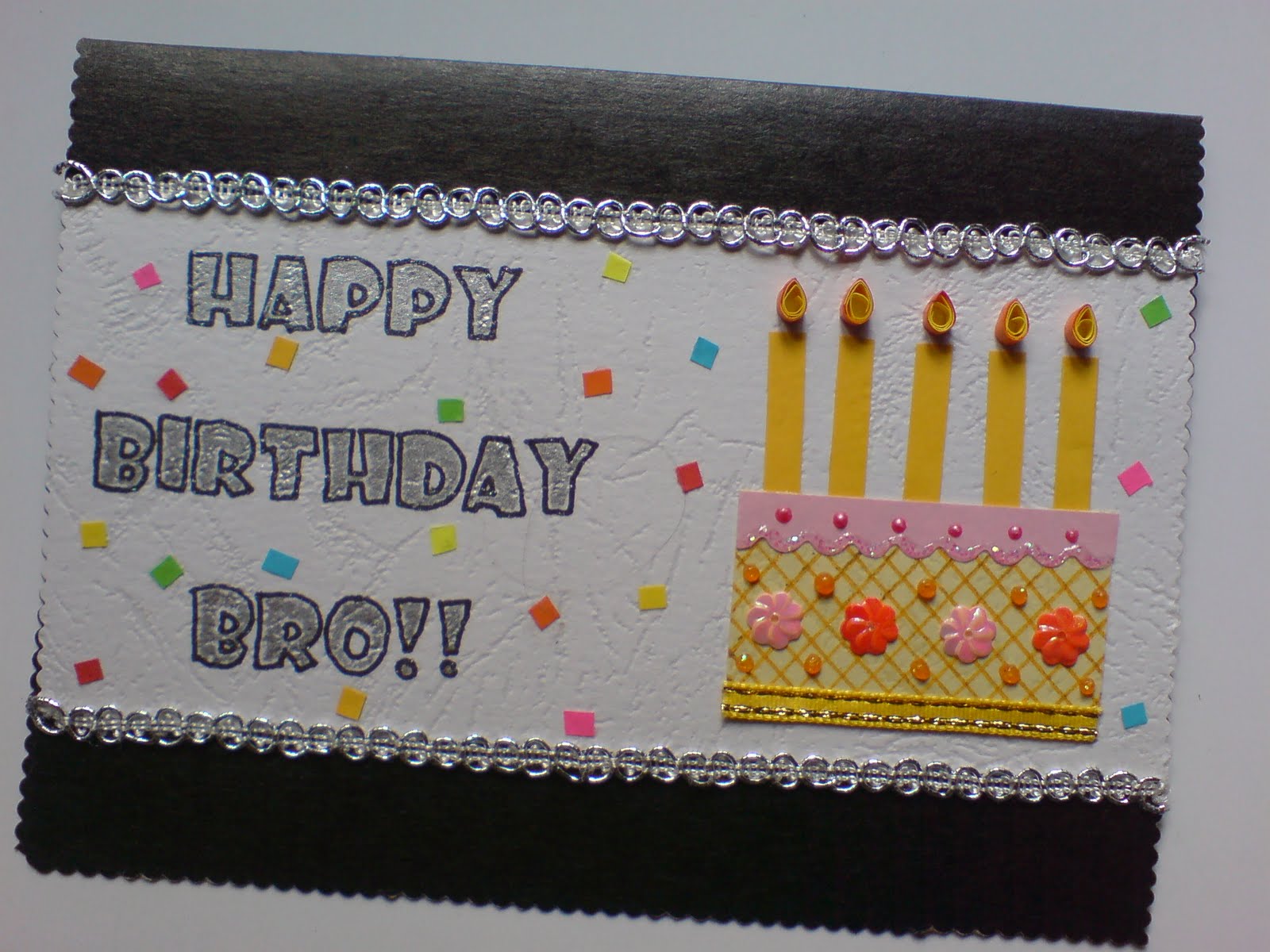 Chami Crafts - Handmade Greeting Cards: Happy Birthday Bro
