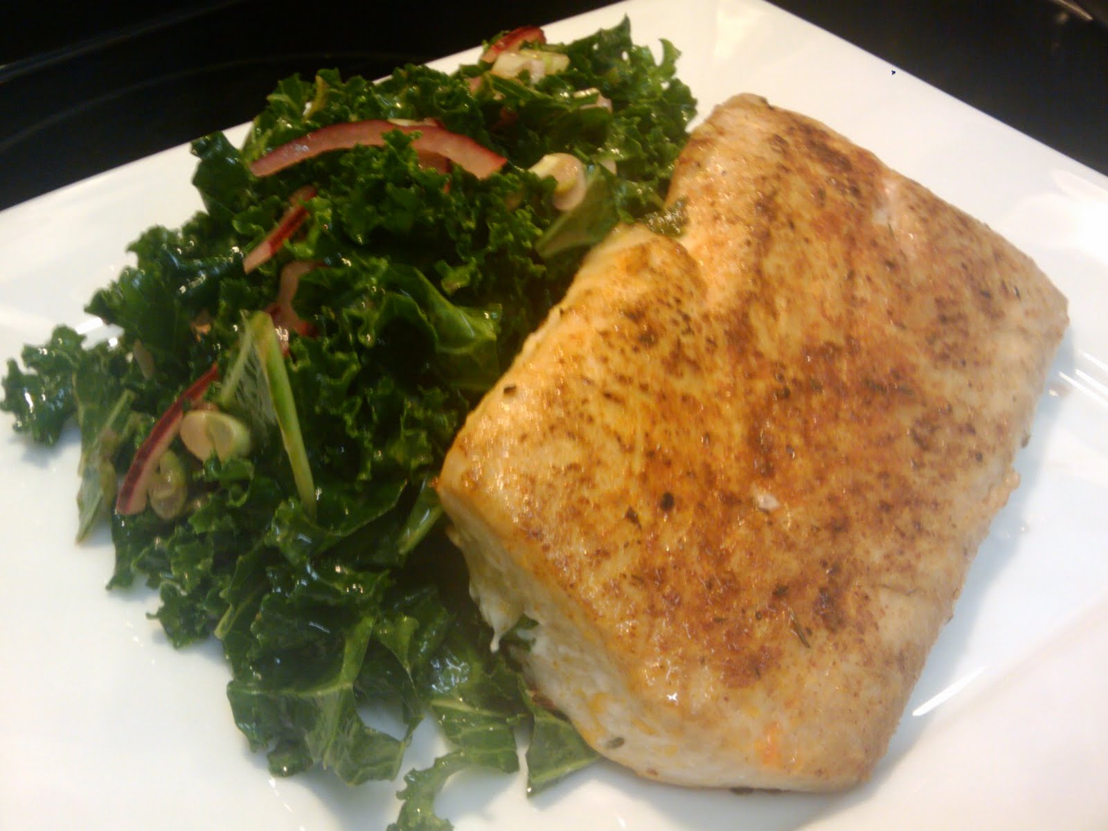 Fresh Rick's - Awesome Food from Home: Mahi-Mahi with Raw Kale Salad