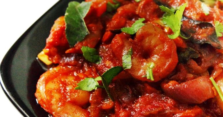 Spicy Shrimp Masala / Prawn Masala /Chemmeen Varattiyathu
