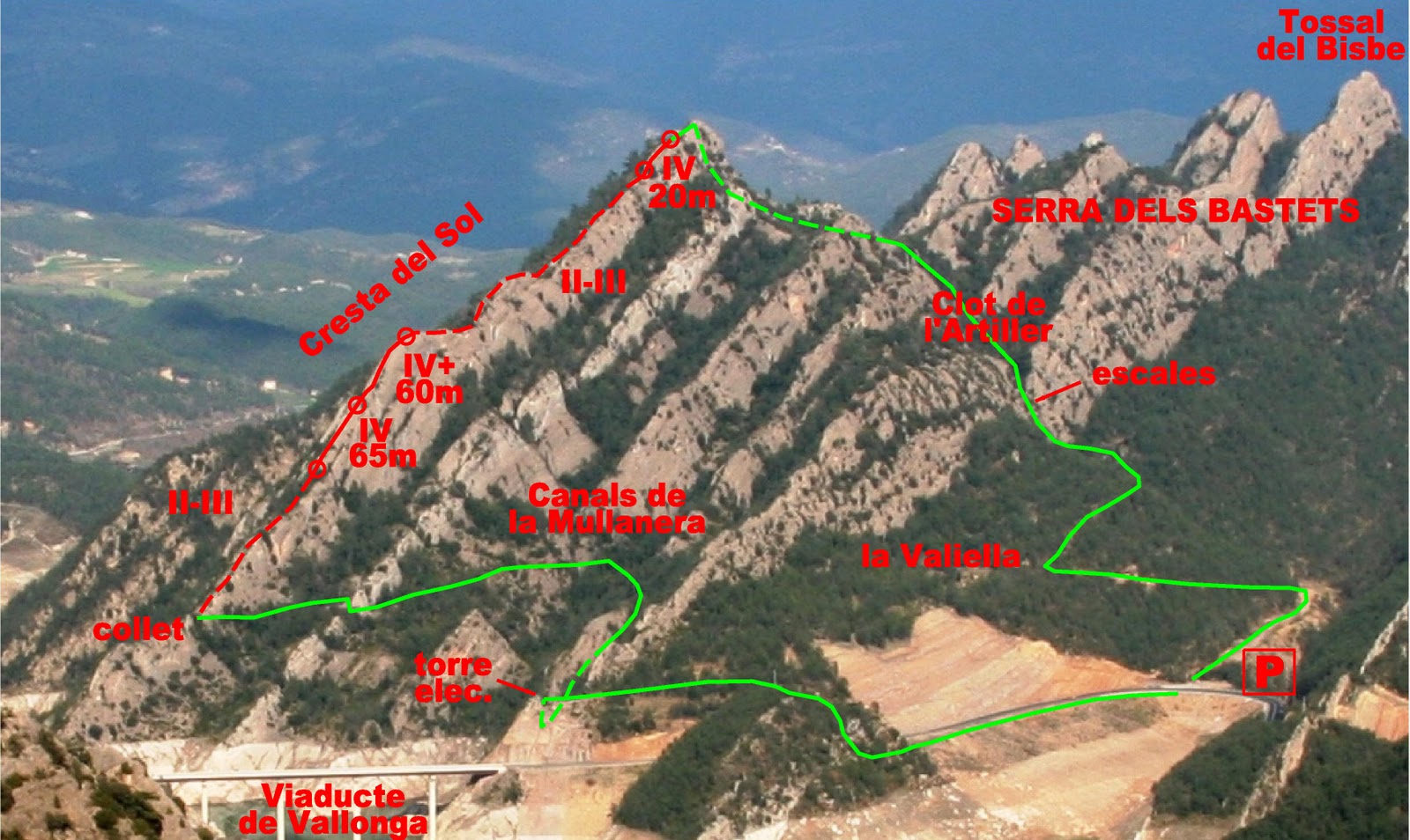 Bloc d'en Marc Sanllehí: Serra de Bastets - Cresta del Sol