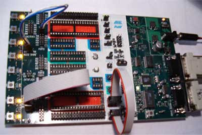 Controlling AVR with Visual Basic - Microcontroller Project Circuit