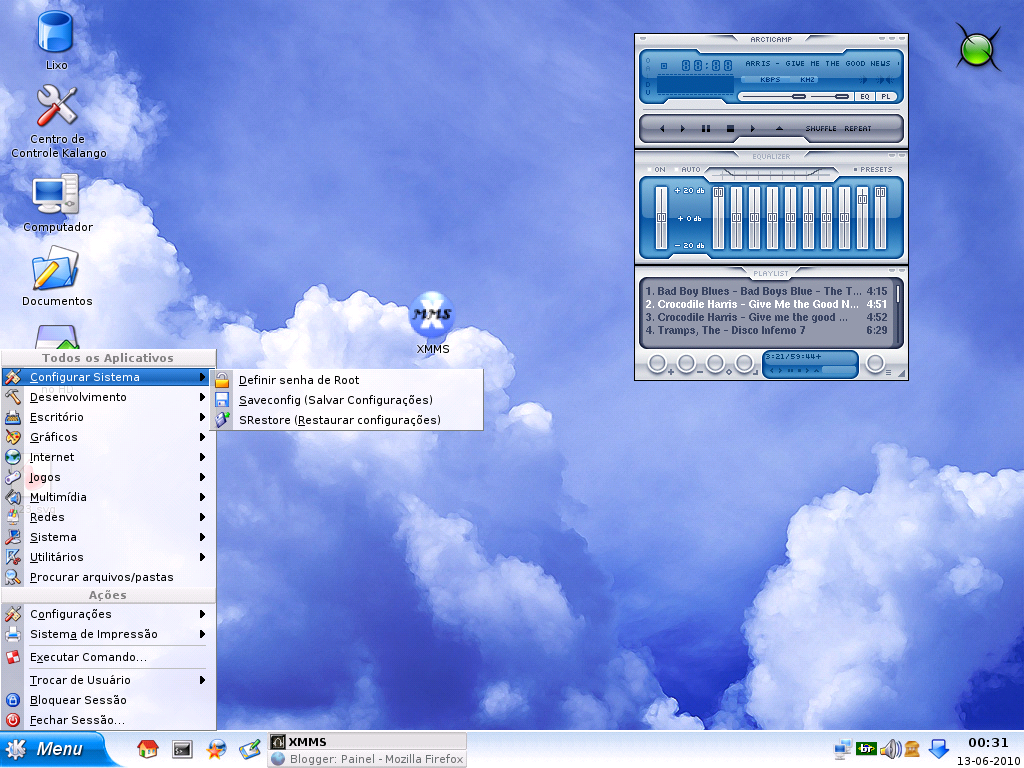 Pura Barbaridade: Calango Linux , Sistema operacional