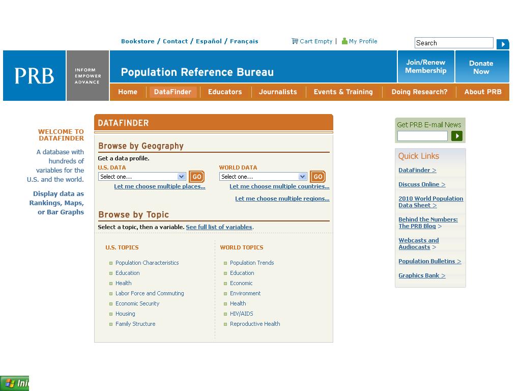 GPD UdL: Population Reference Bureau...
