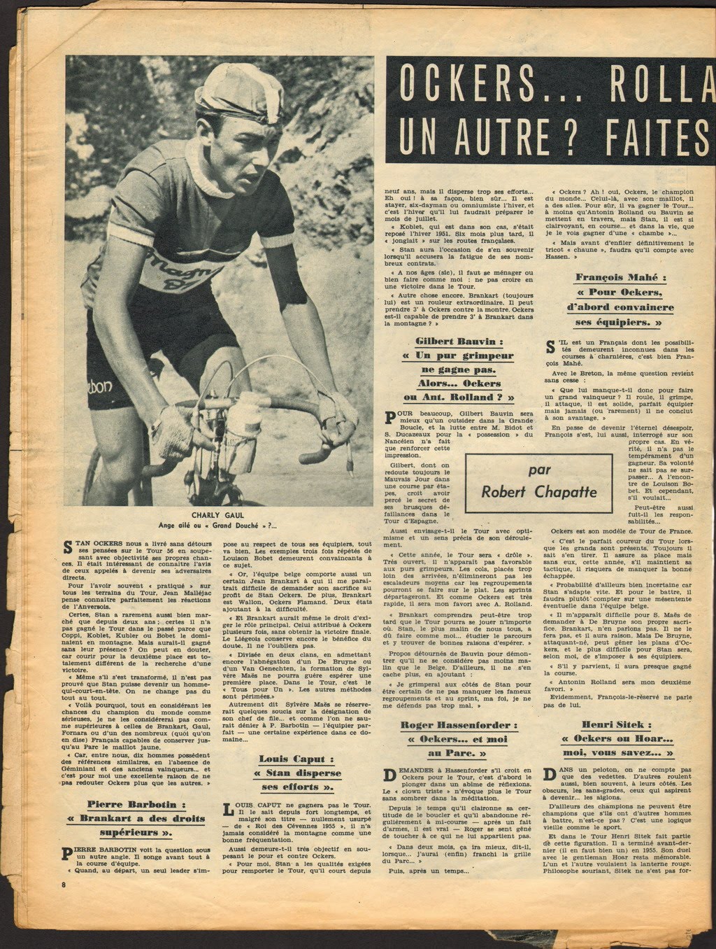 Cycling Passions: 43rd - Tour de France - 1956