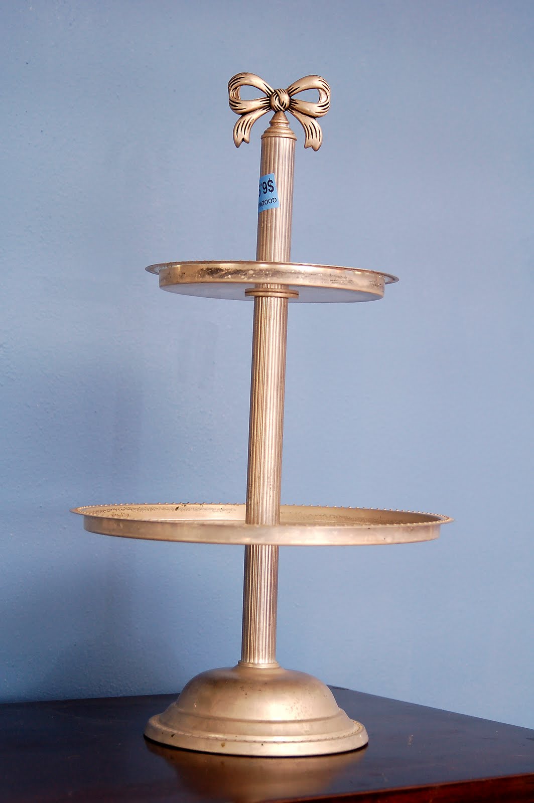 Two Tiered Stand Makeover - Miss Mustard Seed