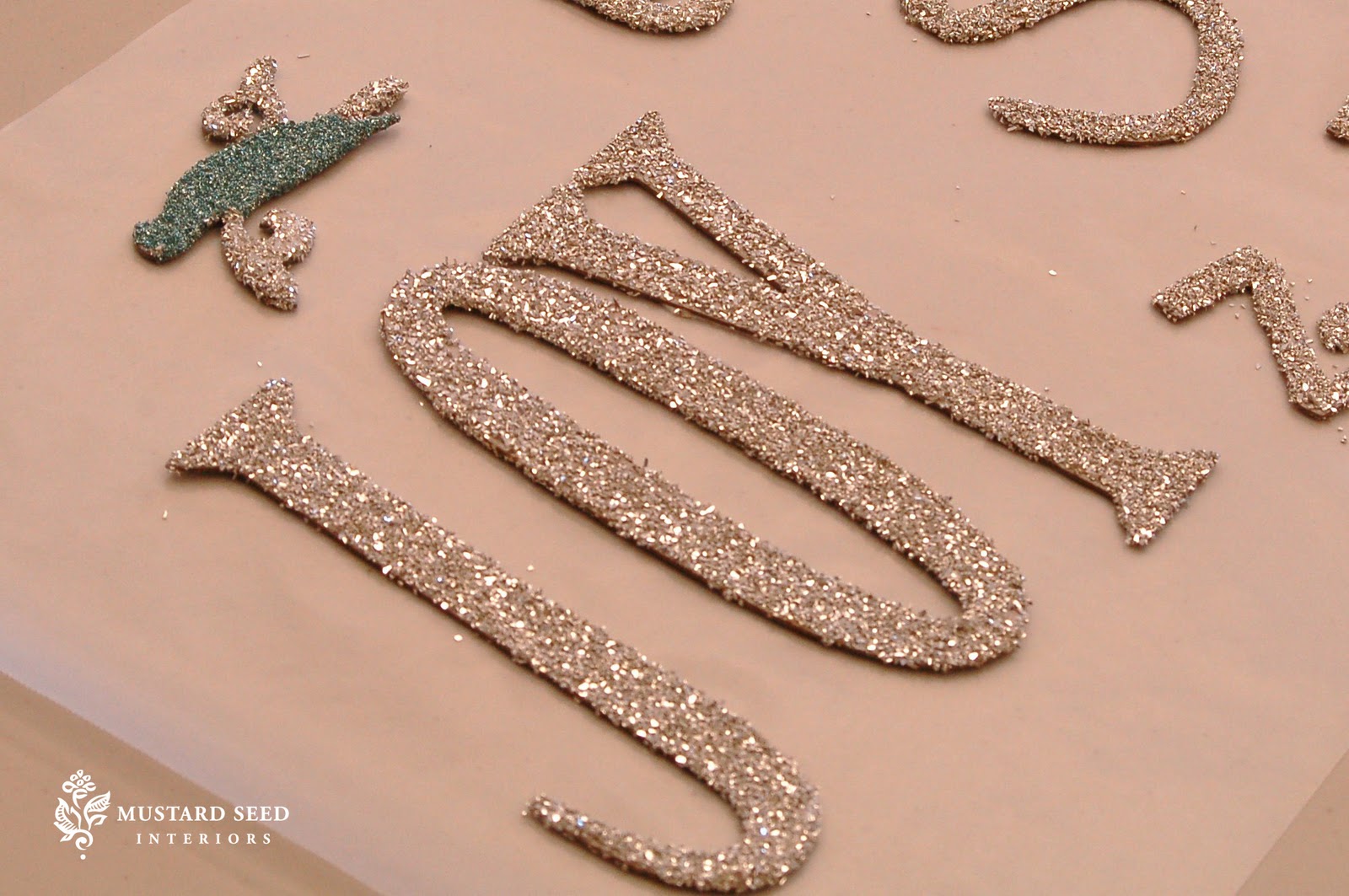 Glittered Letter Workshop Recap | Miss Mustard Seed