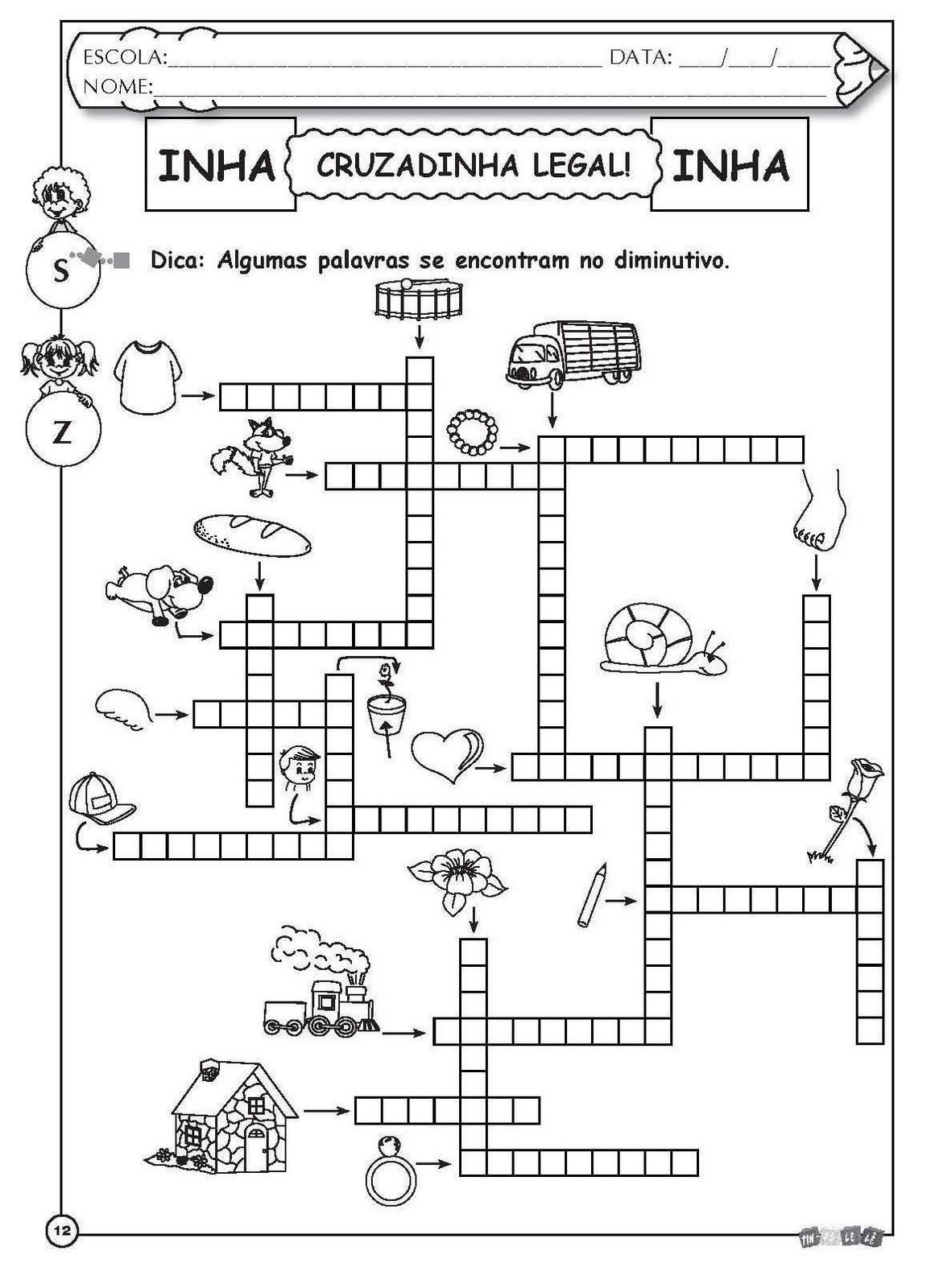 Palavras Terminadas Em Inho - BRAINCP