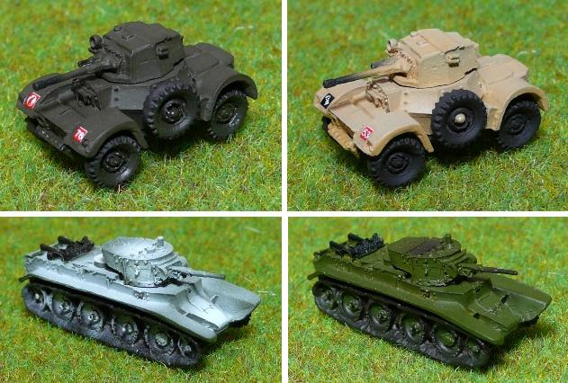 Kampfgruppe 1/144: 1/144 Daimler Armoured Car - BT-7 (Panzer Depot)