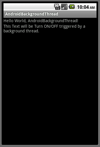 Android-er: Android background thread, by extending Thread