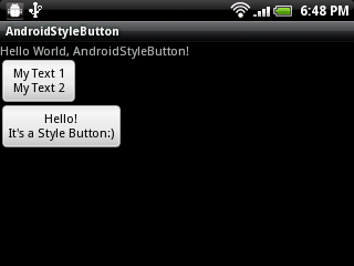 Android-er: Pass attributes to custom Button