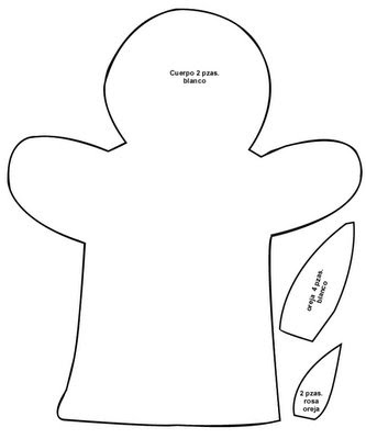 Corazones de Maria: Molde para titeres