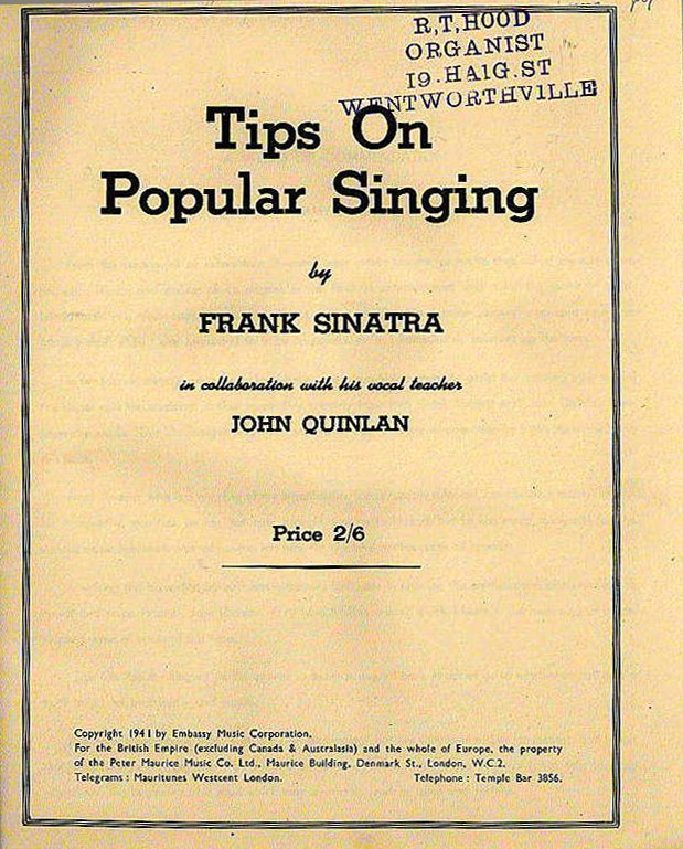 BOOKTRYST: Sing Like Sinatra!