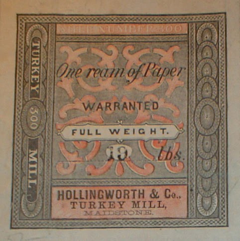 BOOKTRYST: Extremely Rare Turkey Mill Ream Wrapper Surfaces