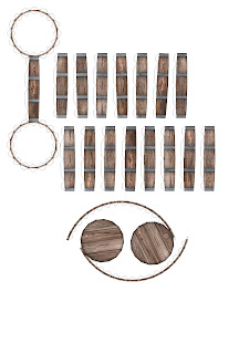Paper Model Br: Barril papercraft