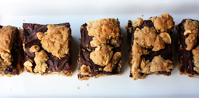 Delightful Bitefuls: Chocolate Oatmeal Almost-Candy Bars