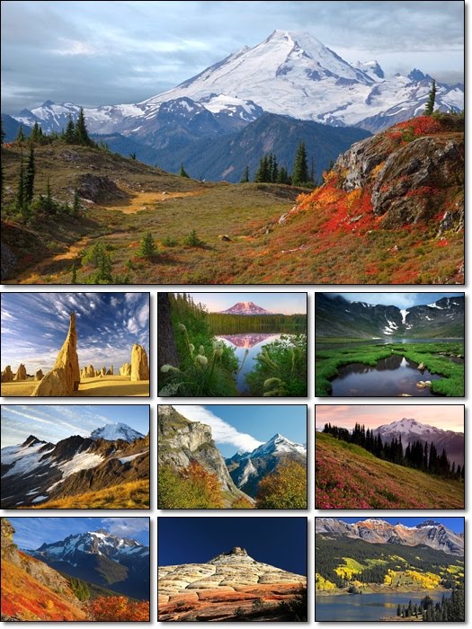 Beautiful Mountain Scenery - Desktop Wallpapers Pack | All Wallpaperz Free