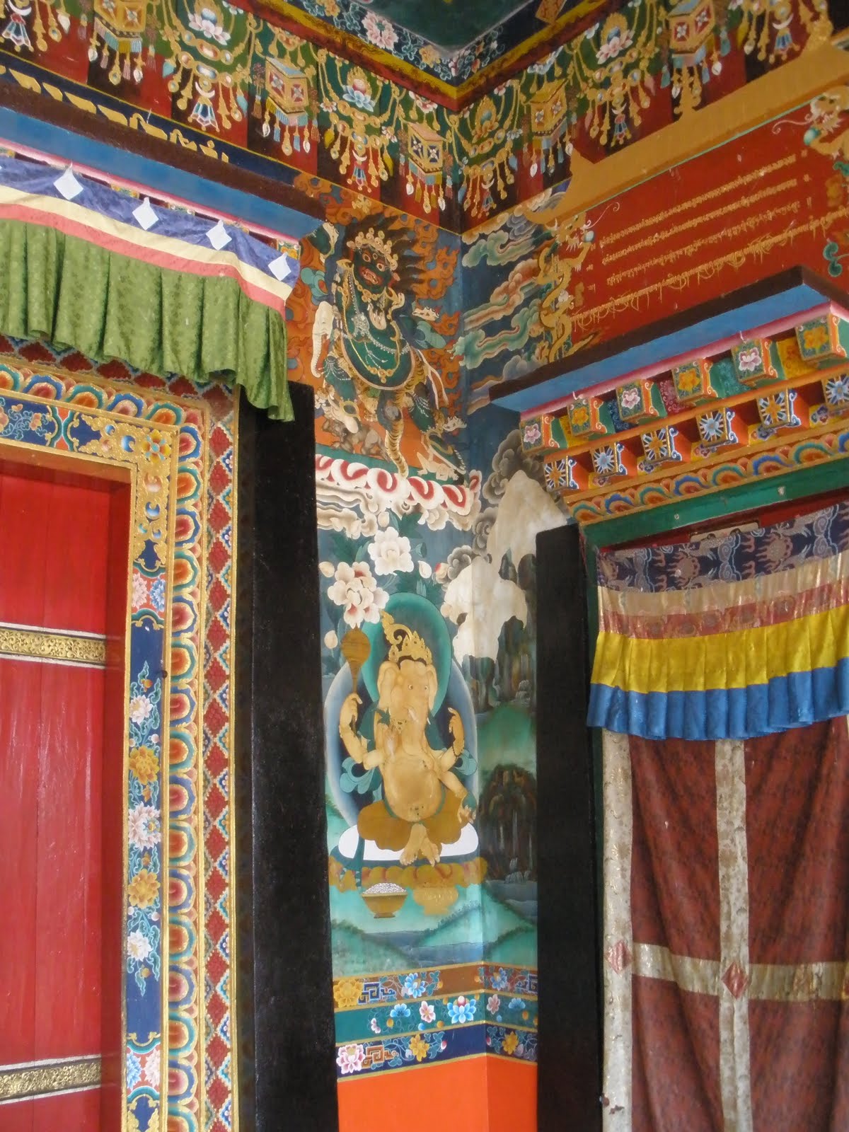 Sikkim and beyond: Rumtek Gompa Paintings, Sikkim (India)