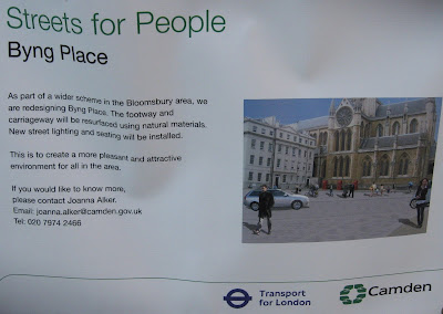 Crap Cycling & Walking in Waltham Forest: Byng Place WC1