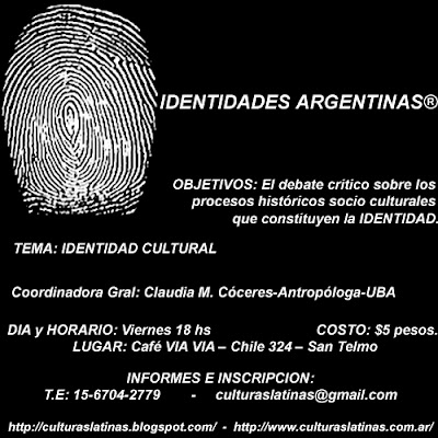 Culturas Latinas: IDENTIDADES ARGENTINAS