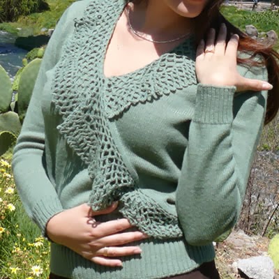 PRENDAS DE ALPACA: chompa verde