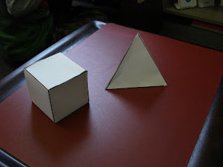 THE LEARNING ARK - Elementary Montessori : Making 3D geometric shapes