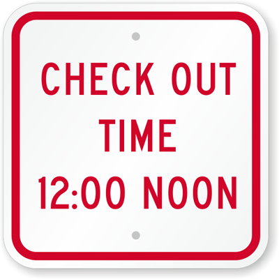 The White City: Check out Time