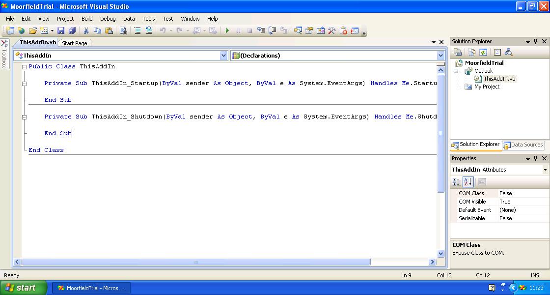 Database Developer Notes Creating Microsoft Outlook 2007 Add Ins With 7172