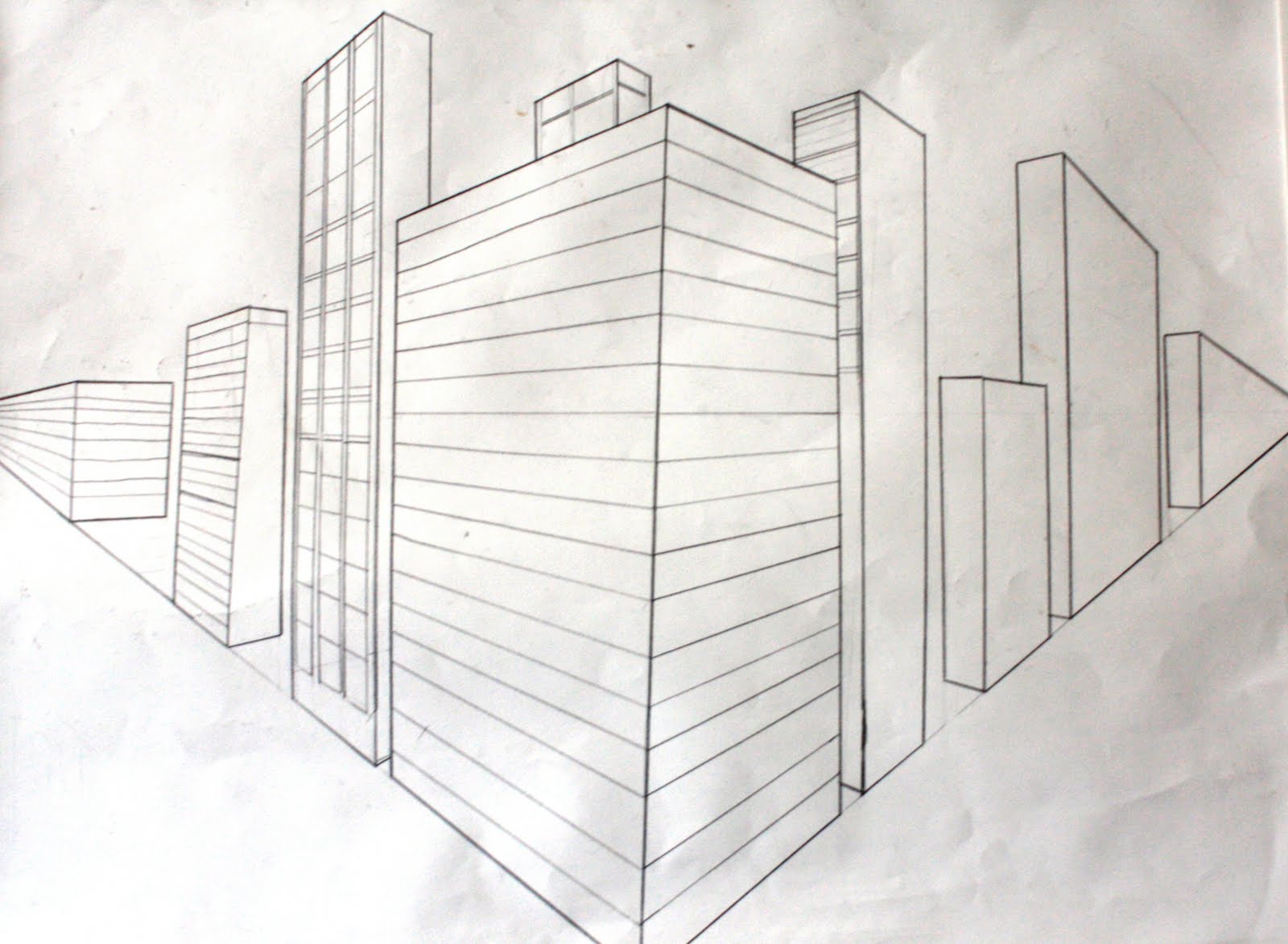 HCZ Upper Elementary/Middle School Art: Sixth Grade Two point Perpective