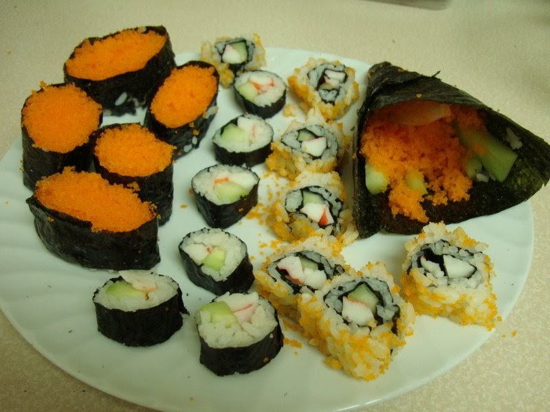 不一样的天空: Flying Fish Roe Sushi