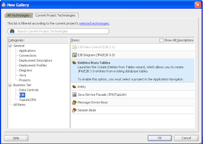 Creating a Data Capture Form using EJB + JPA and ADF Binding