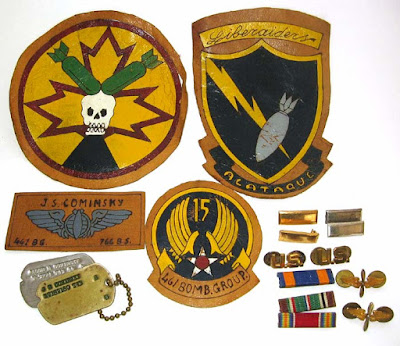 Bob HudsonMilitary Collectibles: WWII leather A-2 flight jacket patches