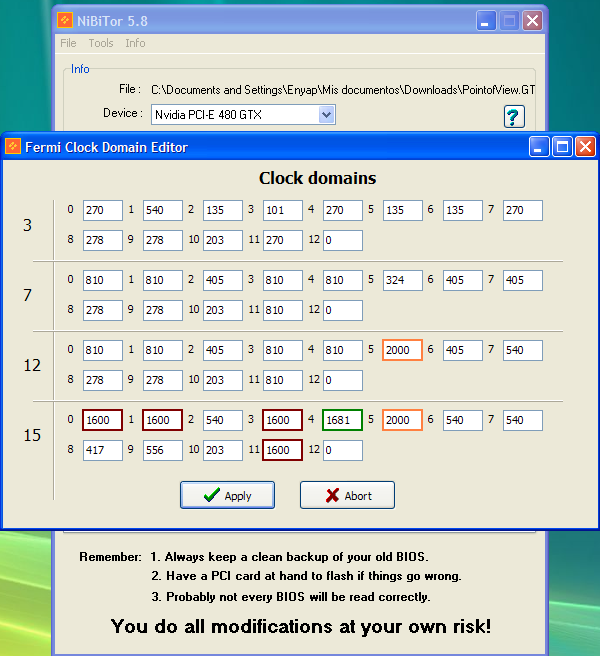 El Rincón de Enyap: Modificar Bios GPU con NibiTor desde Windows XP