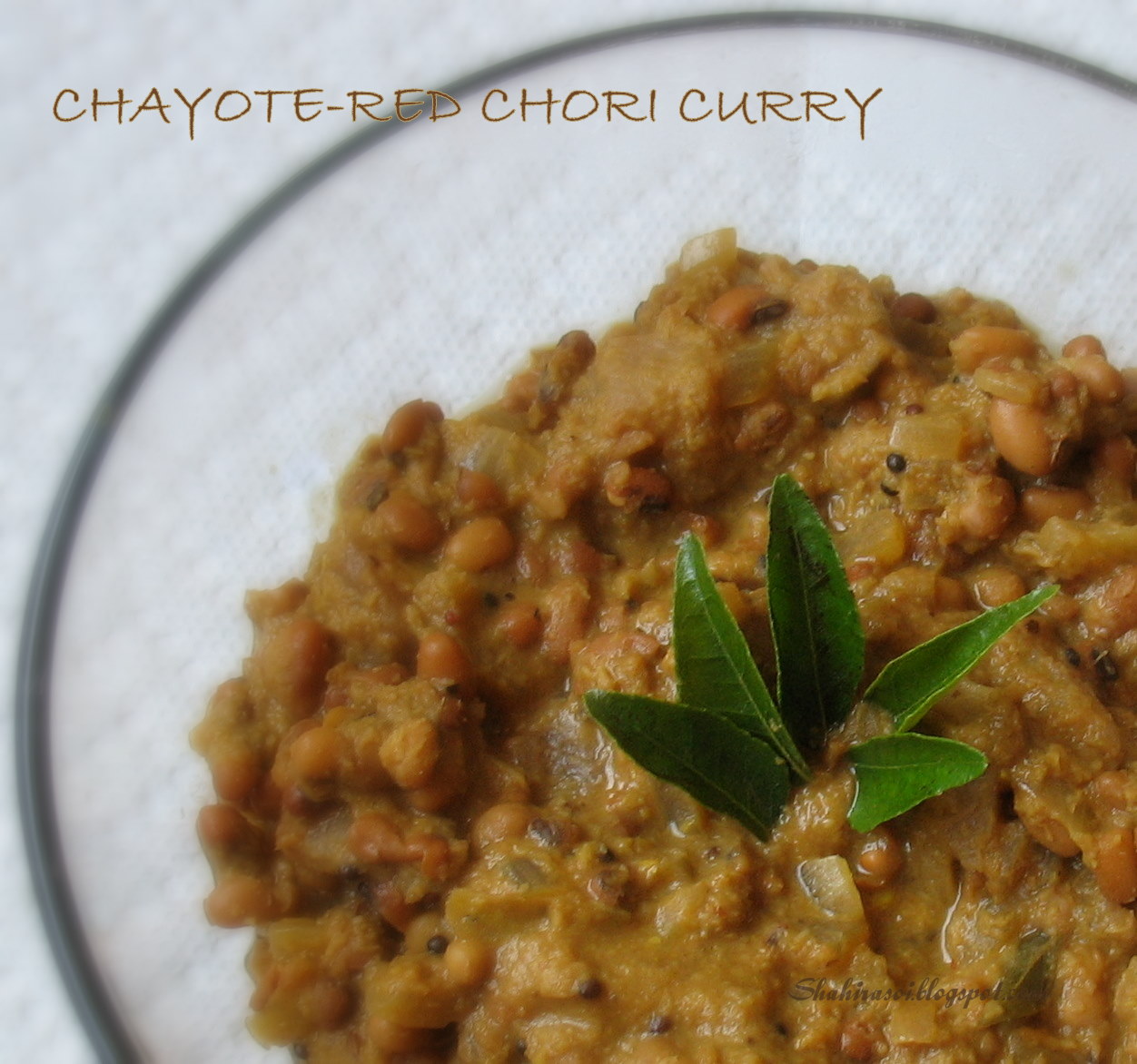 SHAHI RASOI: CHAYOTE-RED CHORI CURRY
