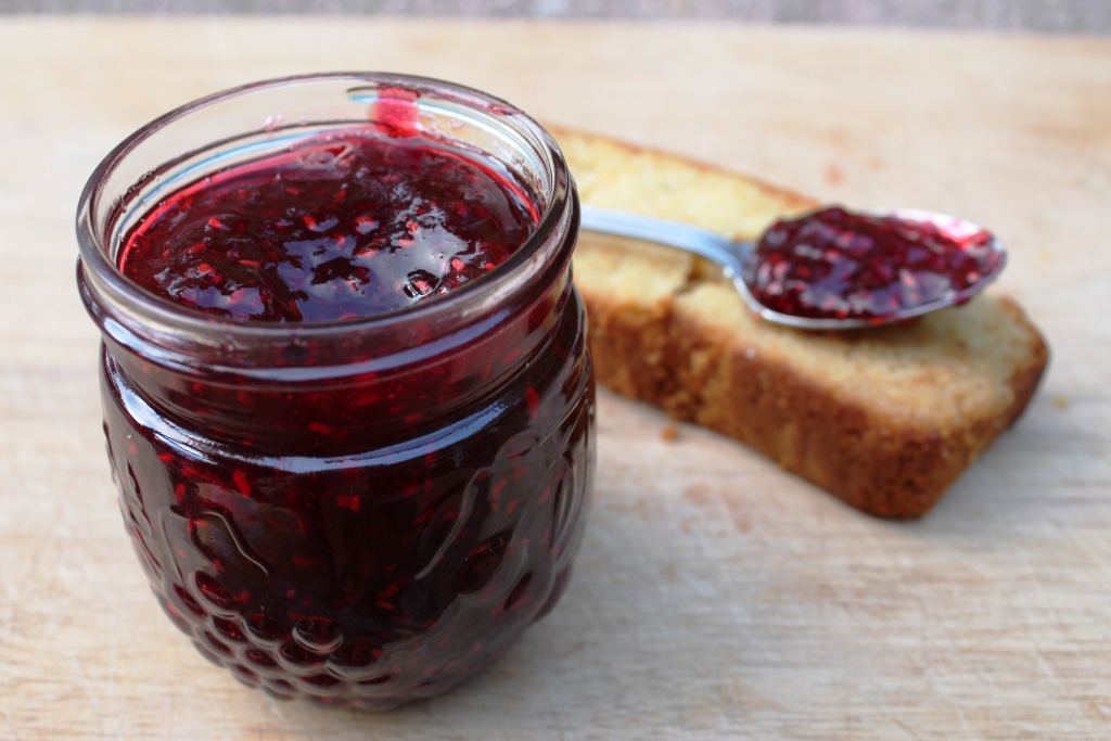 Simple Red Raspberry Jam - Hitchhiking to Heaven