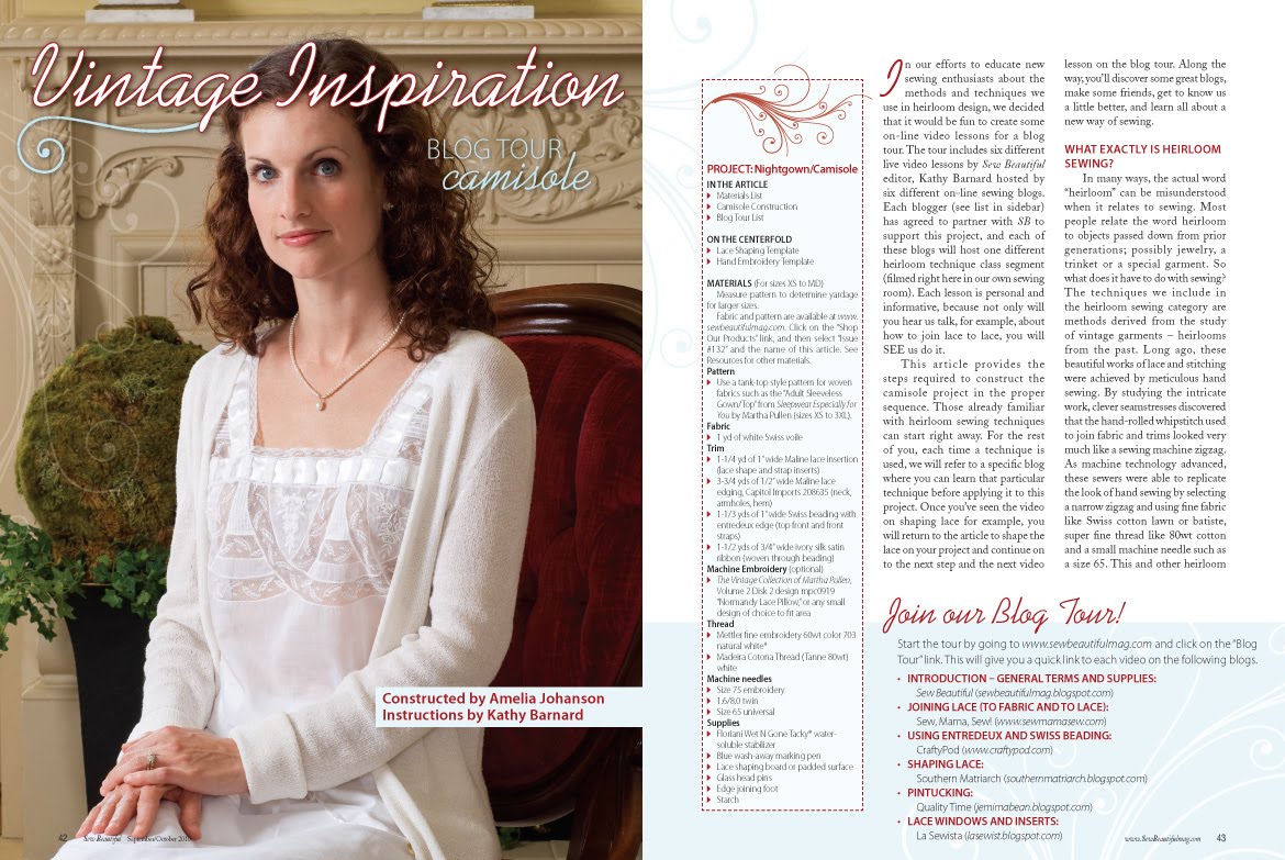 Southern Matriarch: Welcome to the Sew Beautiful Blog Tour