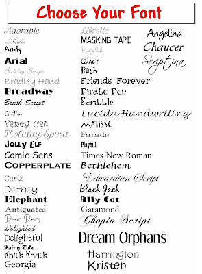 starpansie designs: Font Choices