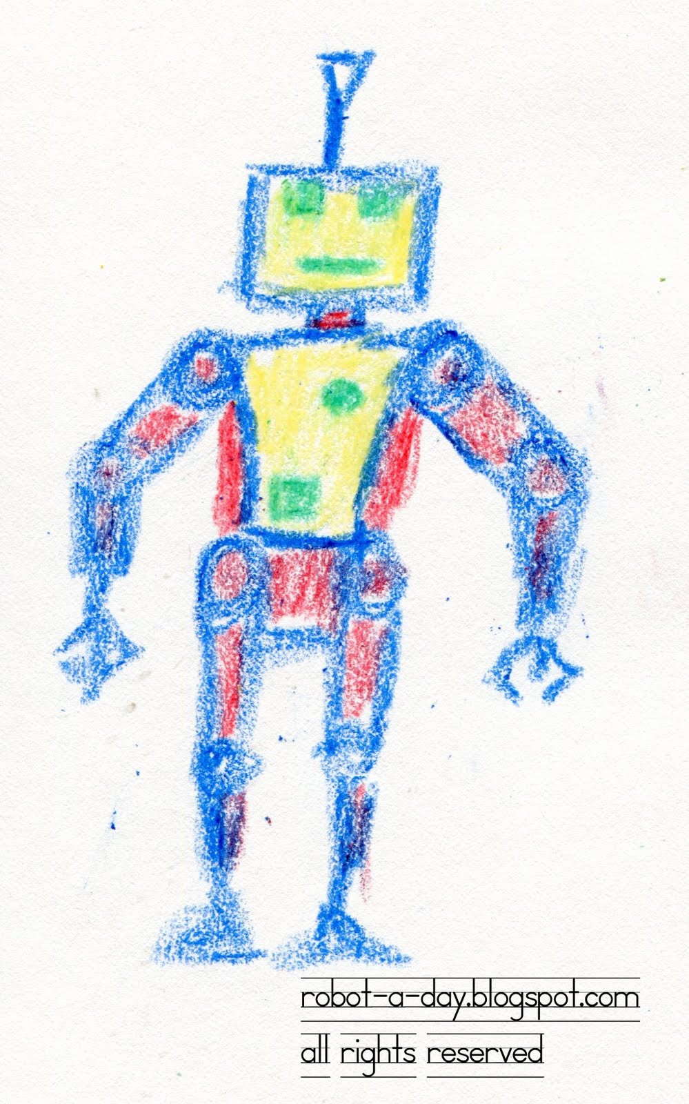 Robot-A-Day: #221 Crayon Bot