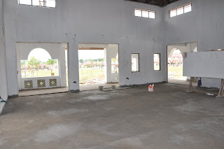 As-Syakirin: Lantai simen render hampir siap. Lepas ini pasang jubin pula