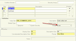Oracle Applications - Suresh Vaishya: Set the Low and High Date range parameter in the ...